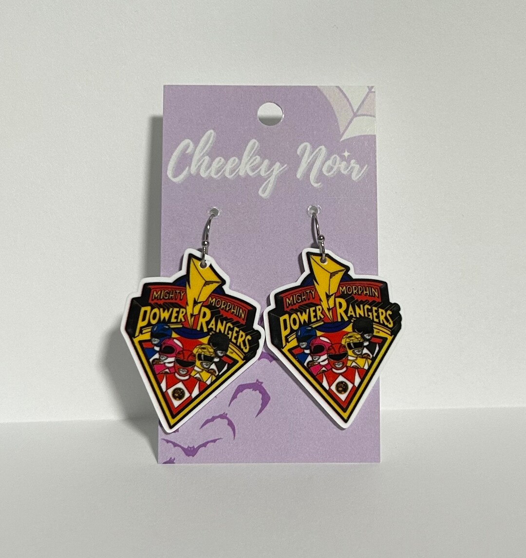 Power Rangers Earrings Cute Stainless Steel Retro Gift - Etsy