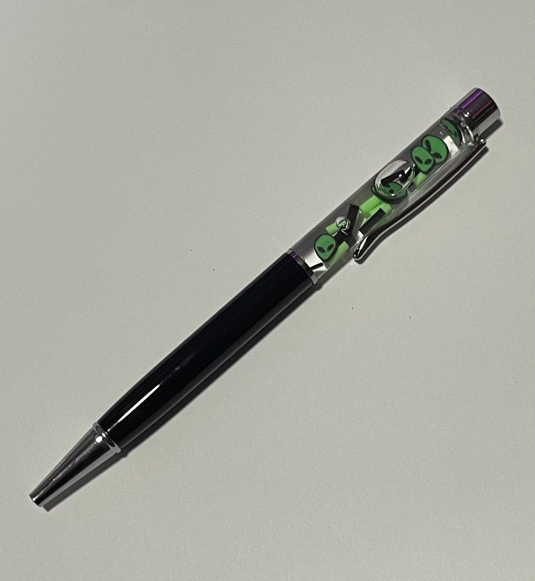 Alien Pen, Snow Globe, Cute Pen, Pastel, Spooky, Halloween, Pretty Pen ...