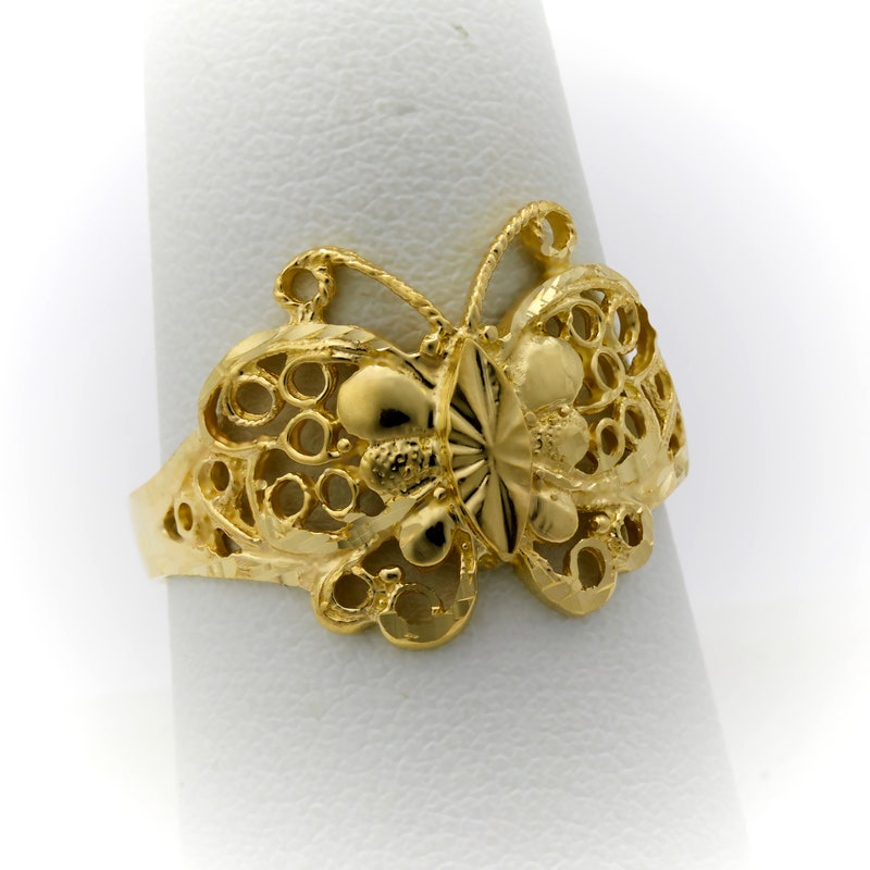 Gold Butterfly Ring - Etsy