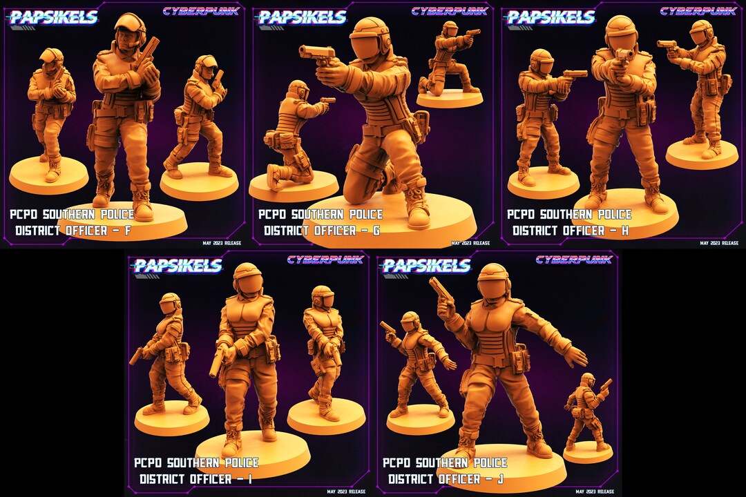 PCPD Southern Police District Officer Set 2 Sci Fi Miniature by ...