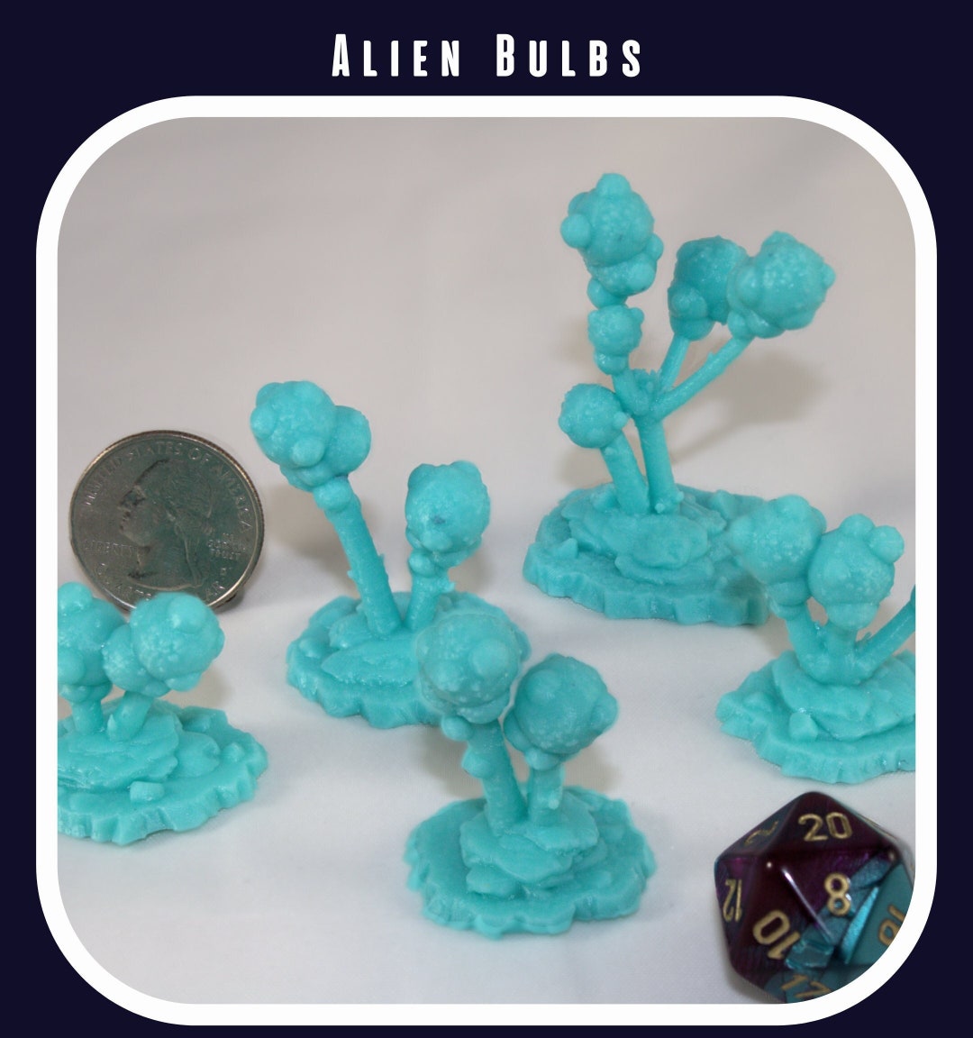 Scatter Terrain Alien Bulbs Scale Model 5 Piece Set Fantastic Plants ...