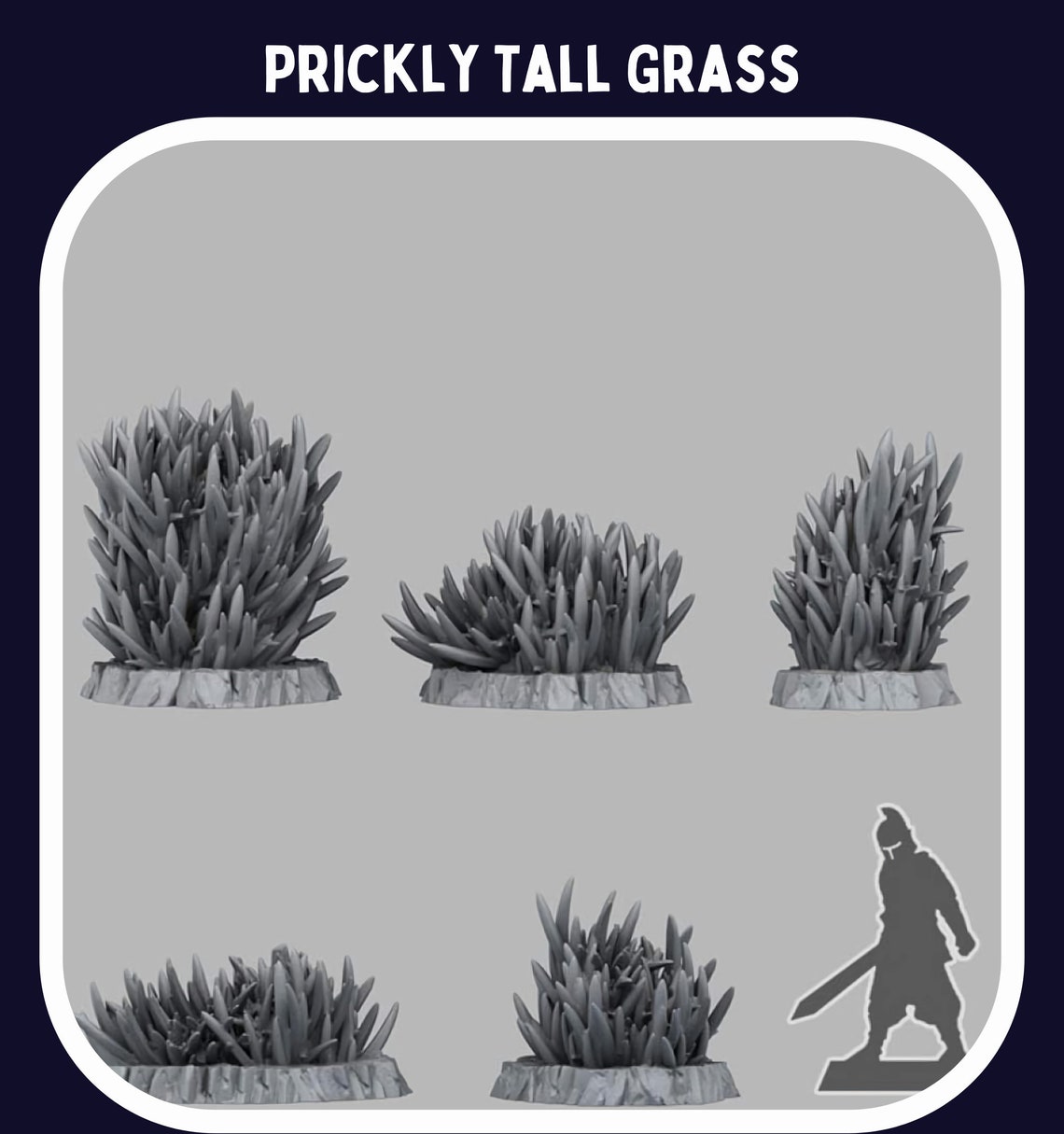 Scatter Terrain Prickly Tall Grass Scale Model 5 Piece - Etsy