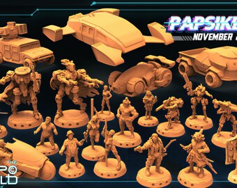 Alien Assassin Mercenary Stalker Mini Miniature Model Character Figure ...