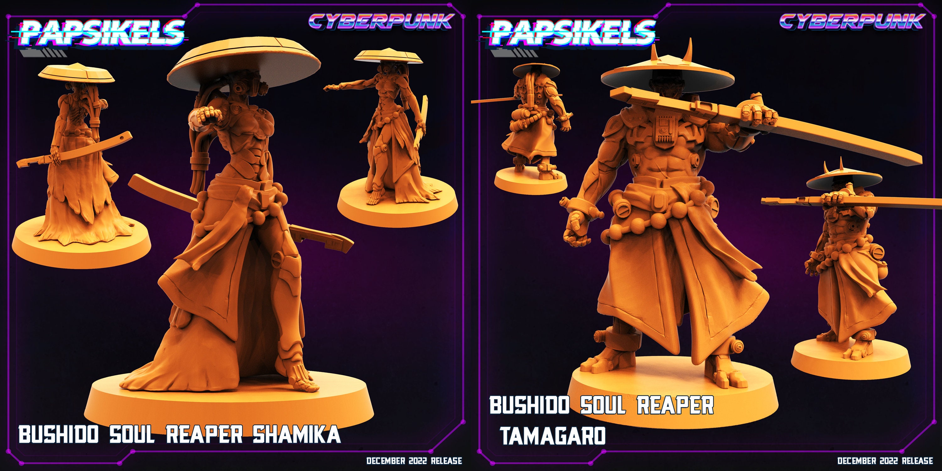 Full Set 14 Models Sci Fi Miniature Cyberpunk 32mm - Etsy