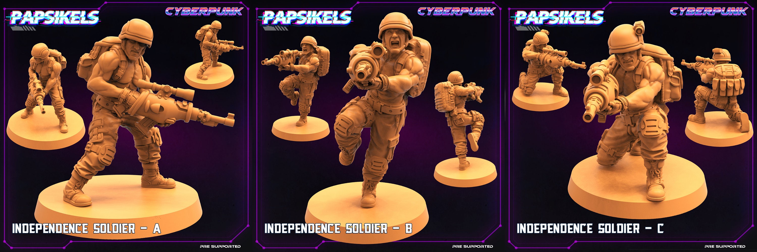 Full Set 18 Models Sci Fi Miniature Cyberpunk 32mm - Etsy