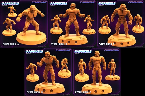 Cyber Ghouls Sci Fi Miniature Cyberpunk 32mm Scale | Etsy