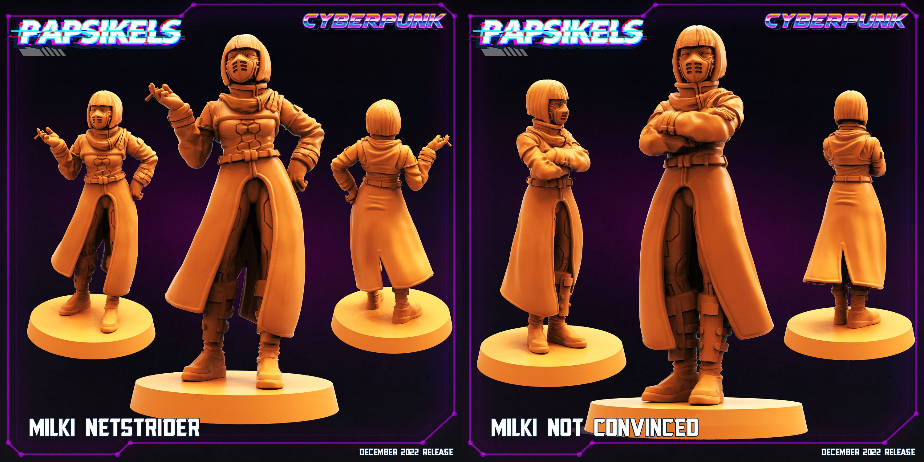 Full Set 14 Models Sci Fi Miniature Cyberpunk 32mm - Etsy