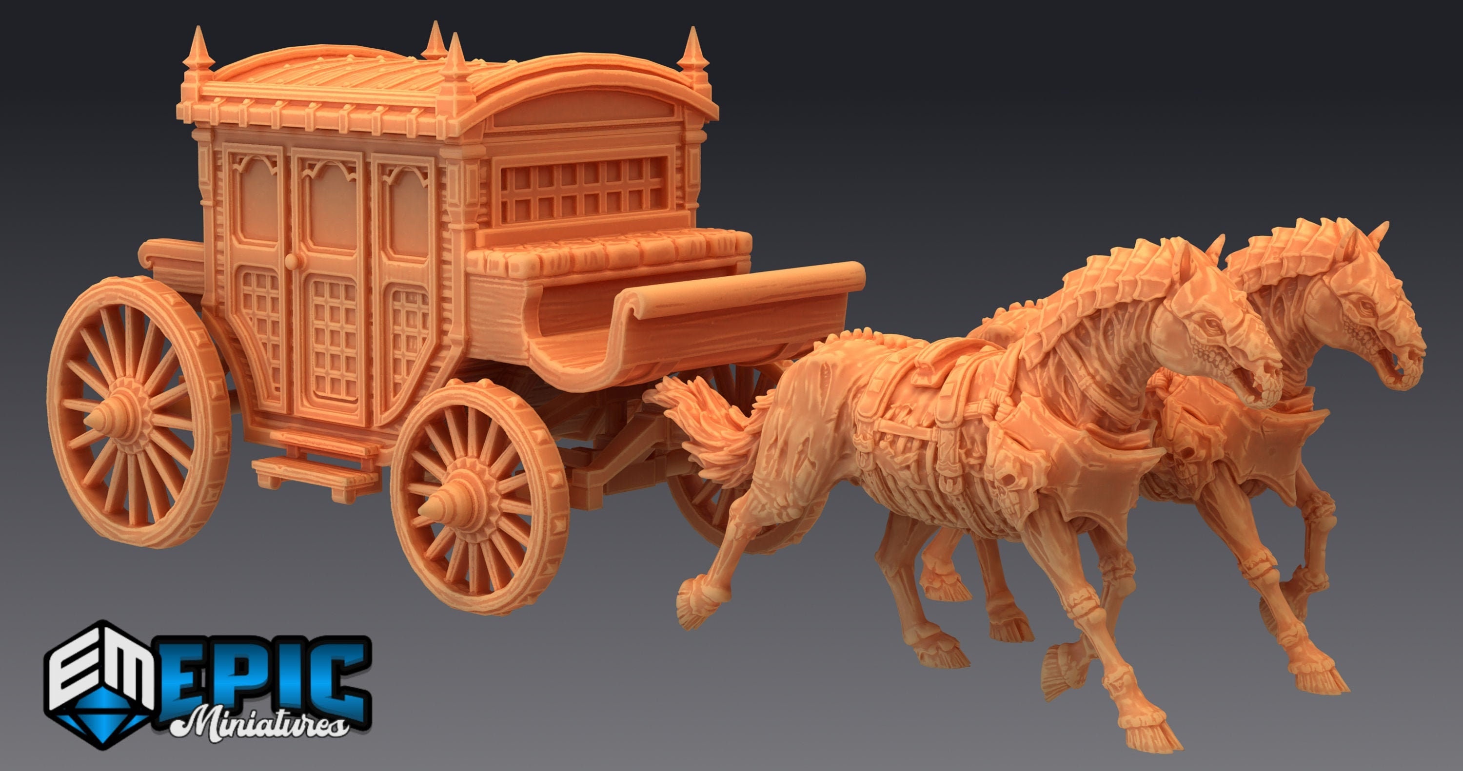 Horse-drawn Carriage D&D Scale Environment Normal - Etsy