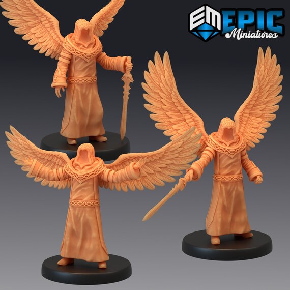 Warrior Angel by Epic Miniatures D&D Figurine Medium - Etsy