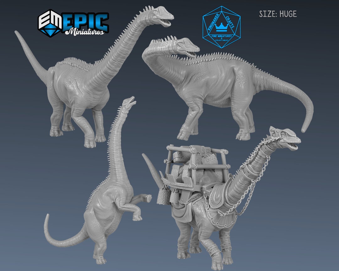 Brontosaurus by Epic Miniatures D&D Figurine Huge Standard, Aware ...