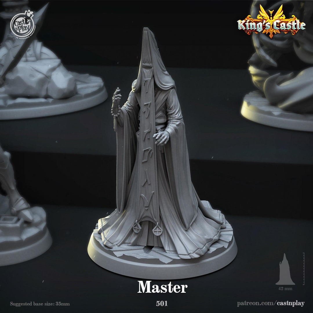 Master Wizard Player Character Boss Cast N' Play - Etsy