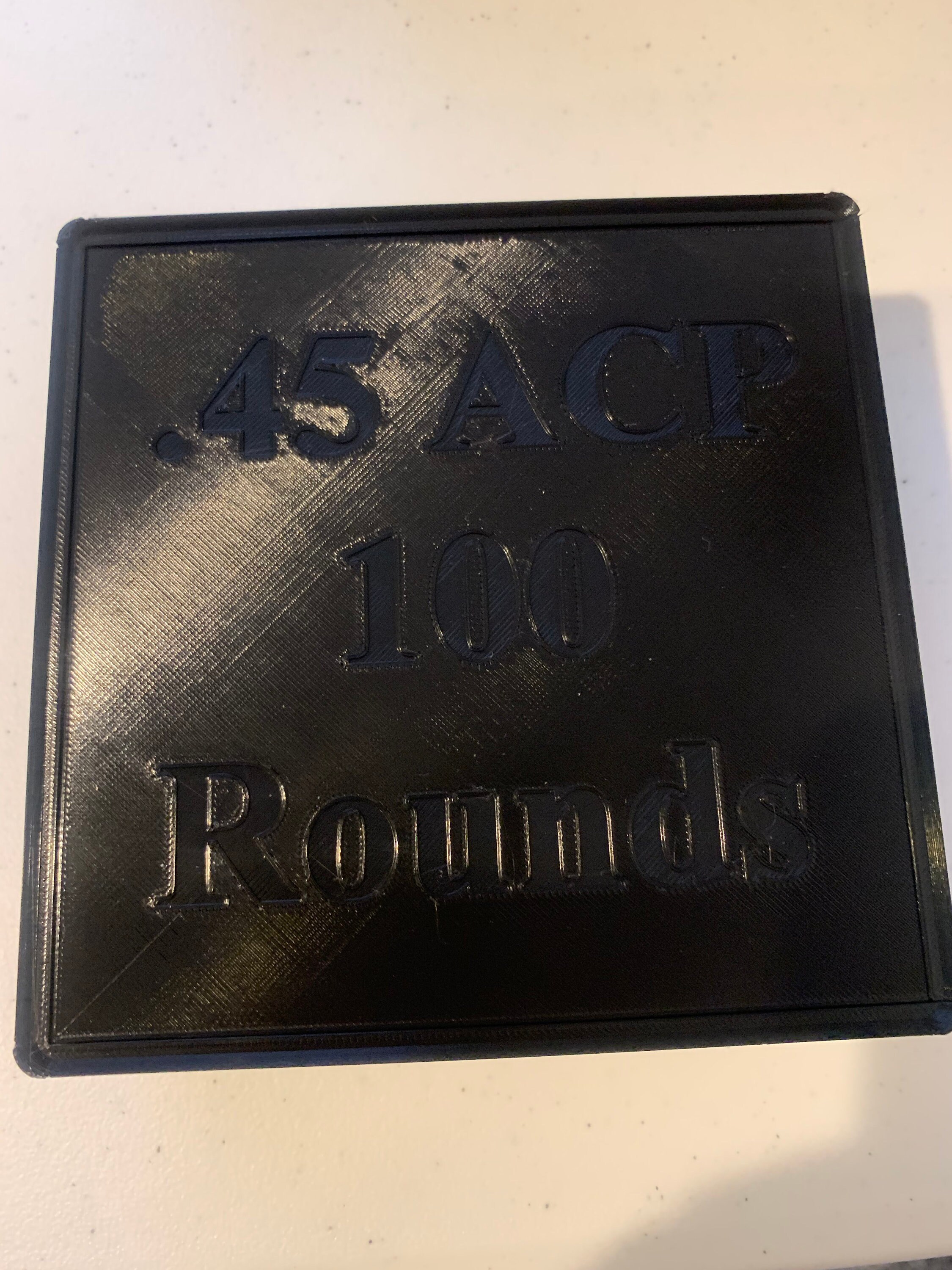 3D Printed .45 ACP Ammo Storage Box 100 Rounds - Etsy