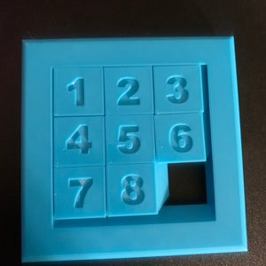 3D Printed 3x3 Slide Numbered Puzzle - Etsy