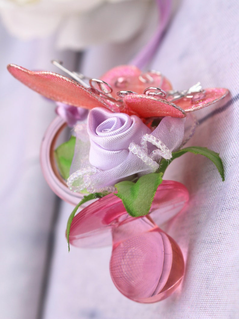 12 Butterfly Baby Shower Pacifier, Baby Shower Pacifier Game, A ...