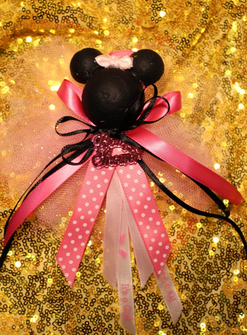Minnie Mouse Baby Shower Pin, Minnie Mouse Mom to Be Pin, Minnie Dad to ...