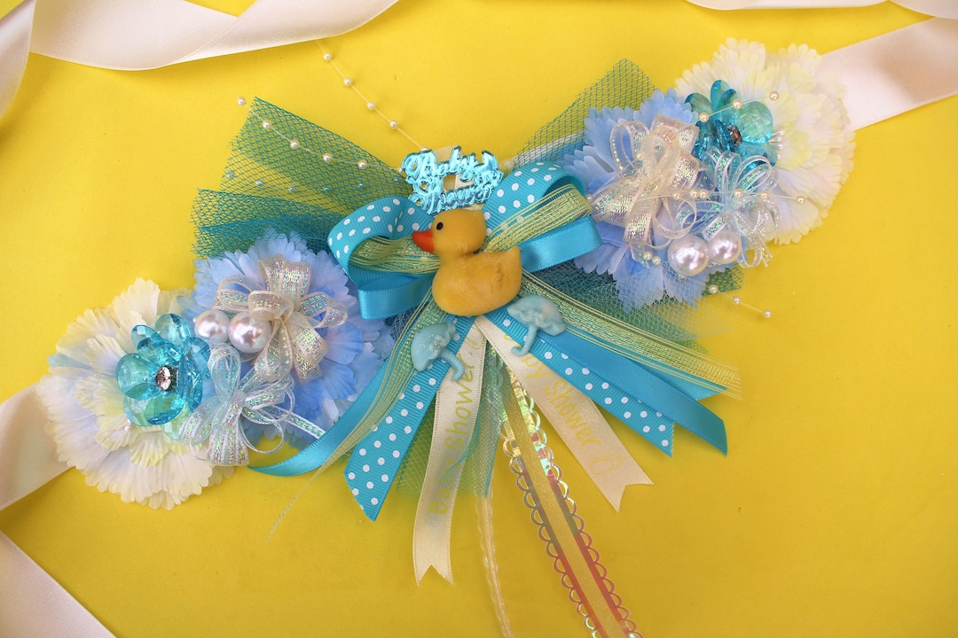 Rubber Ducky Baby Shower Maternity Sash, Splish Splash Baby Shower ...