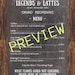 The Menu Art Print Legends and Lattes INSTANT DIGITAL - Etsy