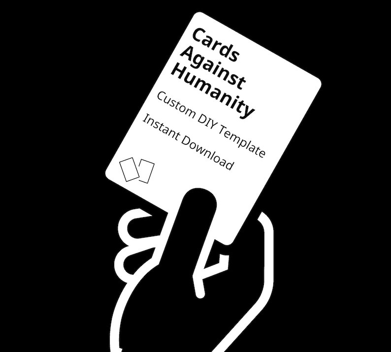 Custom Cards Against Game DIY Custom Cards Template - Etsy