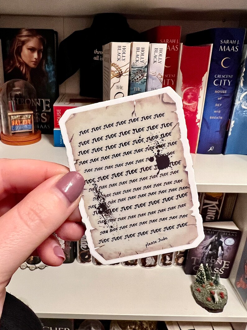 Cardan's Letter- the Cruel Prince Sticker- Folk of the Air Merch - Etsy