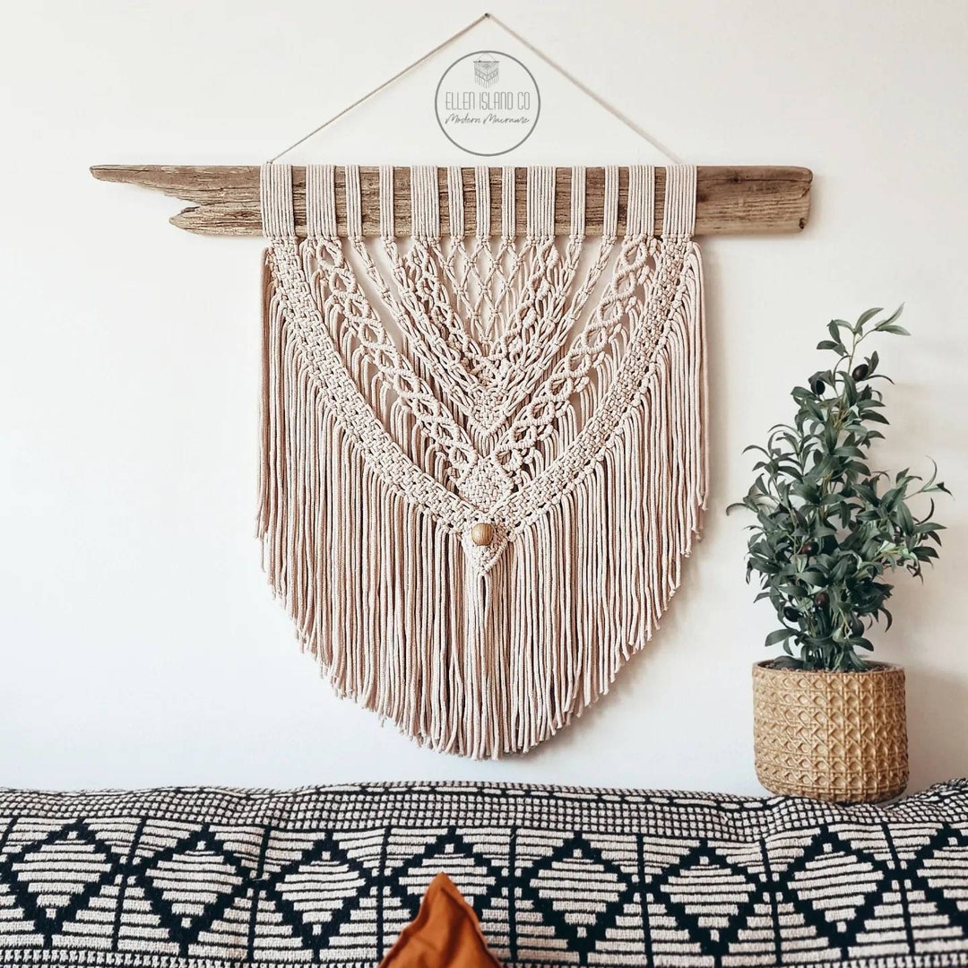Isobel XL Handmade Macrame Wall Hanging Donations to Ukraine Driftwood ...