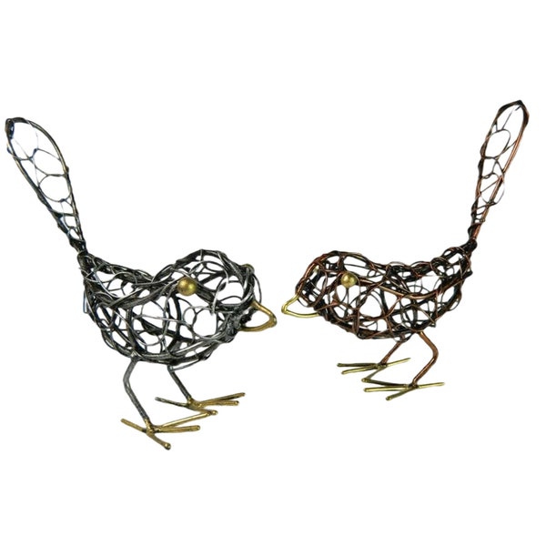 Wire Bird Sculpture - Etsy UK