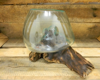 Molten Glass on Root - Etsy UK