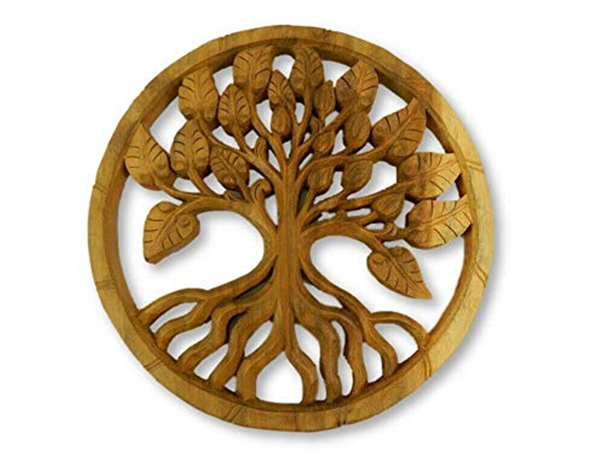 Wooden Tree of Life Wall Art - Tree of Life, Grape Vine, Leaf, Celtic ...