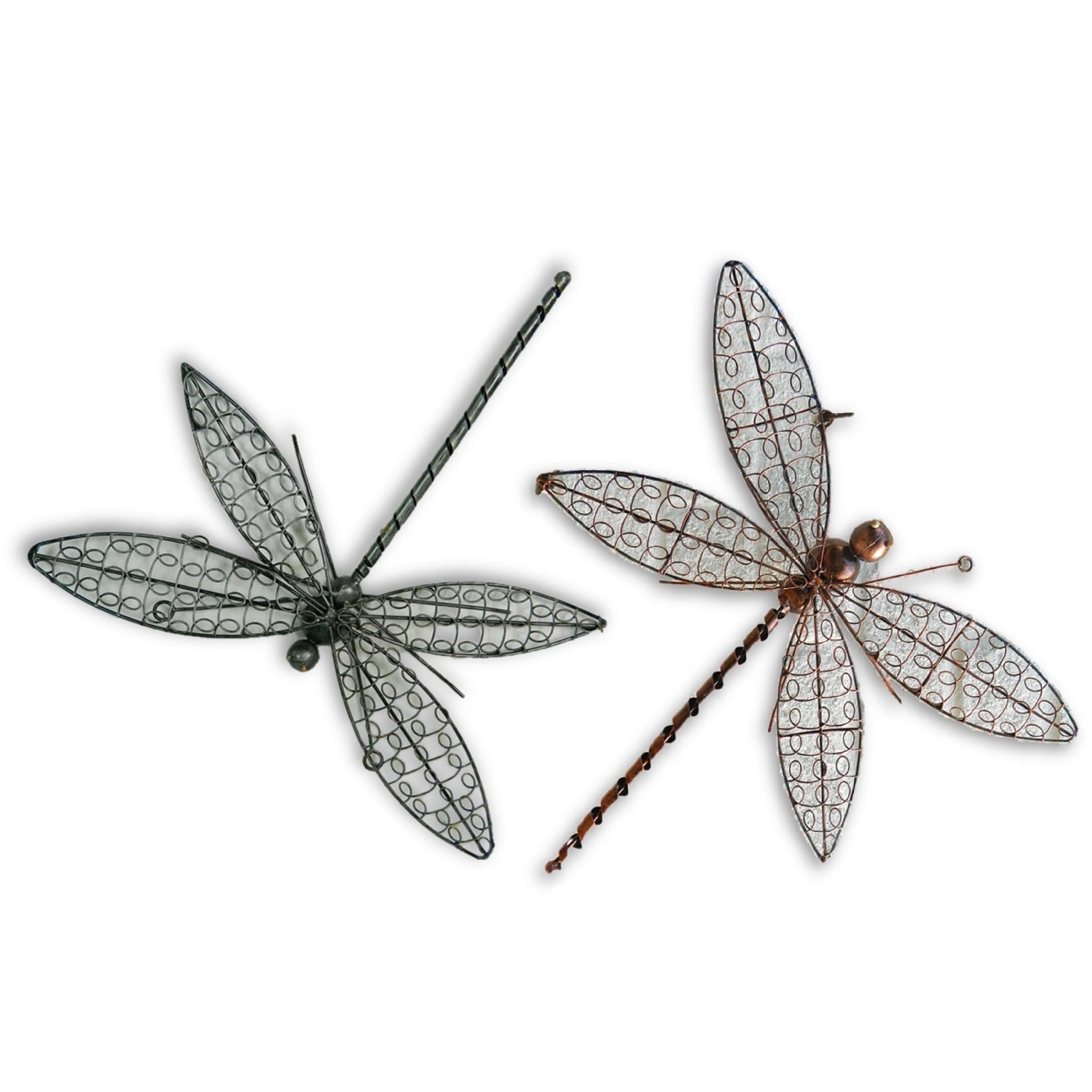 Metal Wire Dragonfly Wall Art Assorted Colours 30cm | Etsy