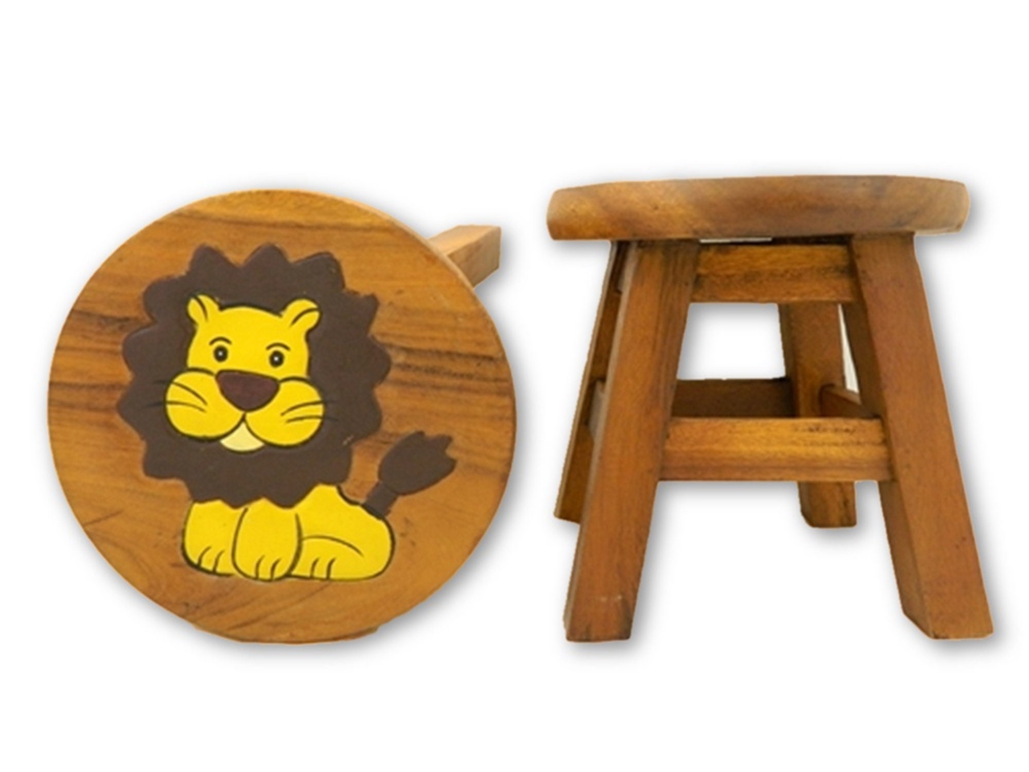 Wooden Children's Stools - Safari - Etsy UK