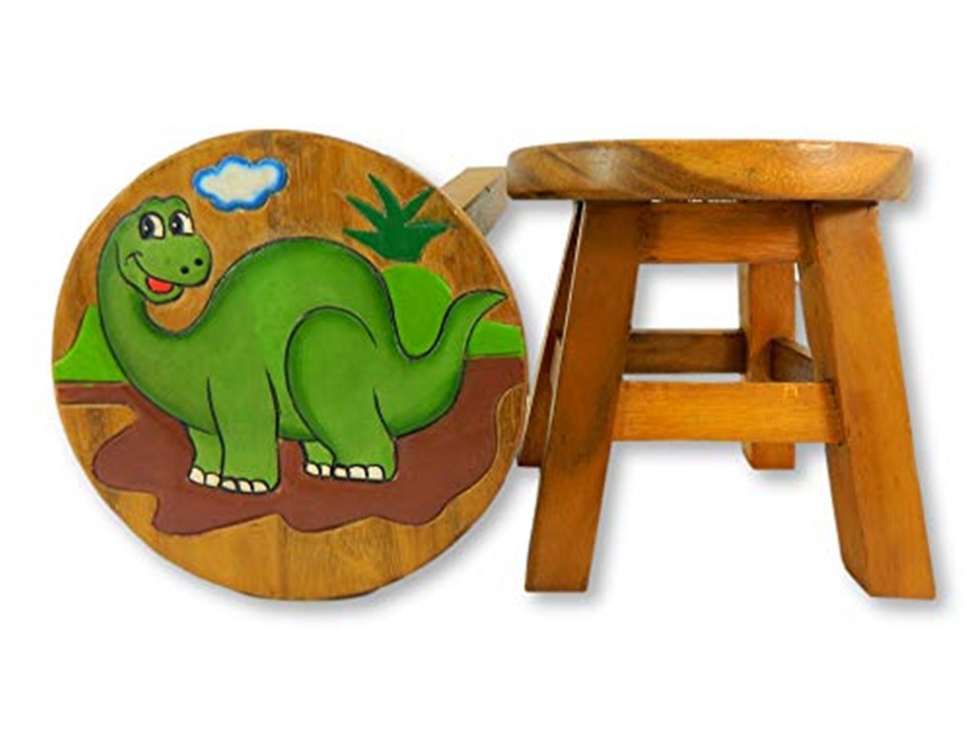 Wooden Children's Stools - Dinosaurs - Etsy UK