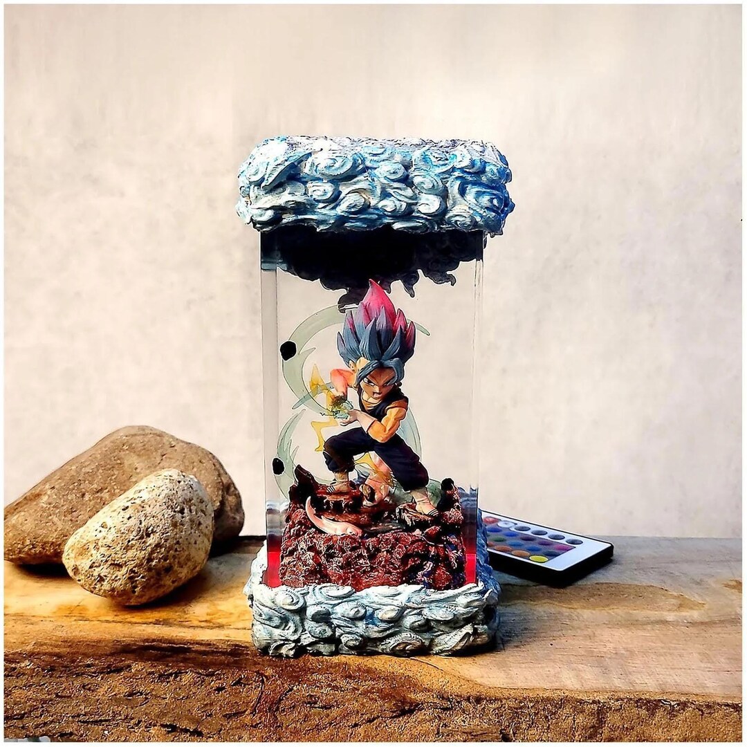 Dragon Ball Gogeta Lamp – Anime Resin Night Light – Gift for Gogeta ...