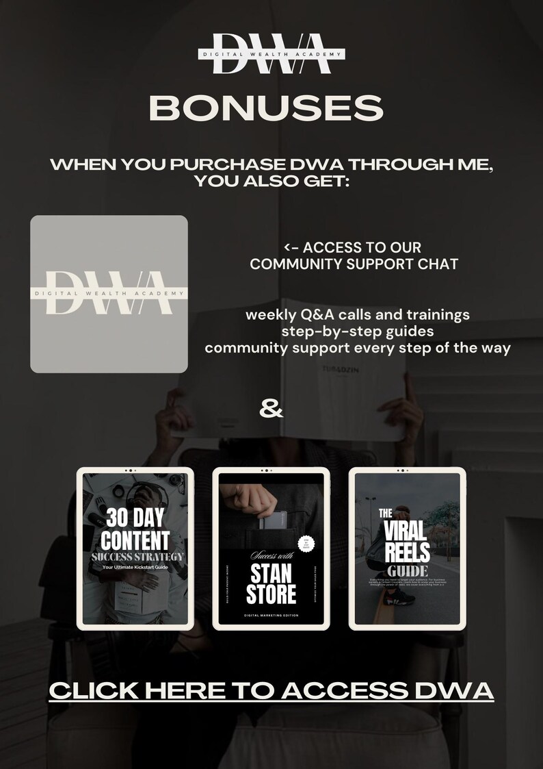 Digital Wealth Academy SNEAK PEAK - Etsy