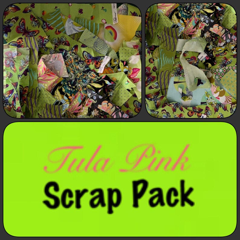 WYSIWYG Tula Pink Crumbs or Scrap Packs. - Etsy