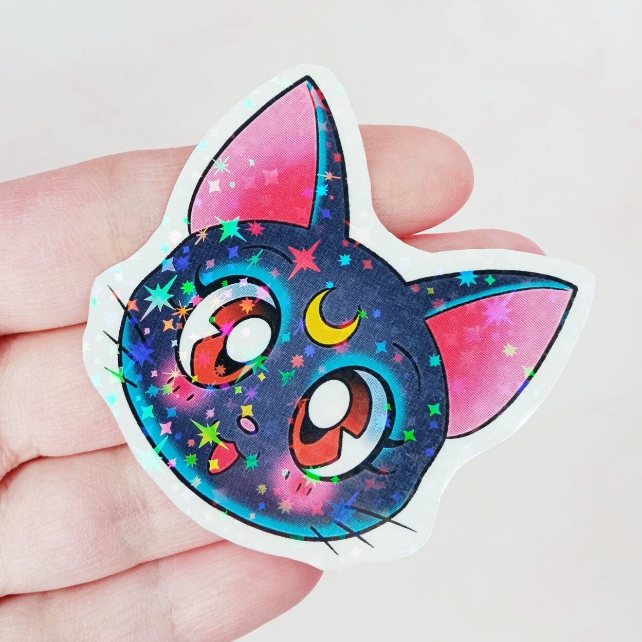 Couple Cats Kawaii Stickers Anime Manga Animal Impermeable | Etsy