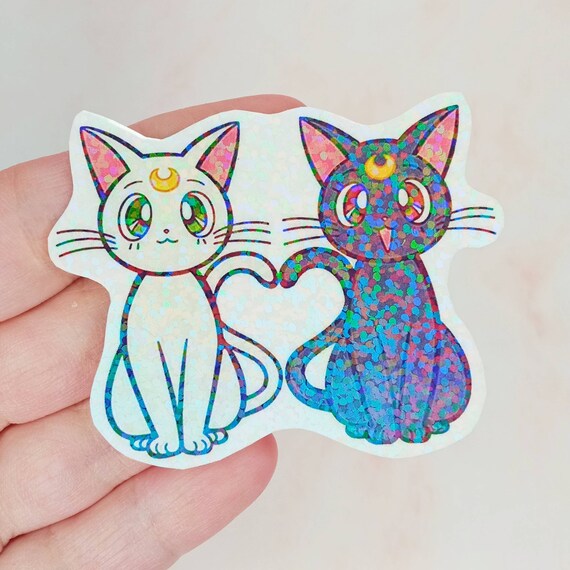 Perfect Cat Couple Love Sticker Vinyl Stickers Kawaii | Etsy