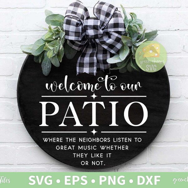 Patio Signs Svg - Etsy