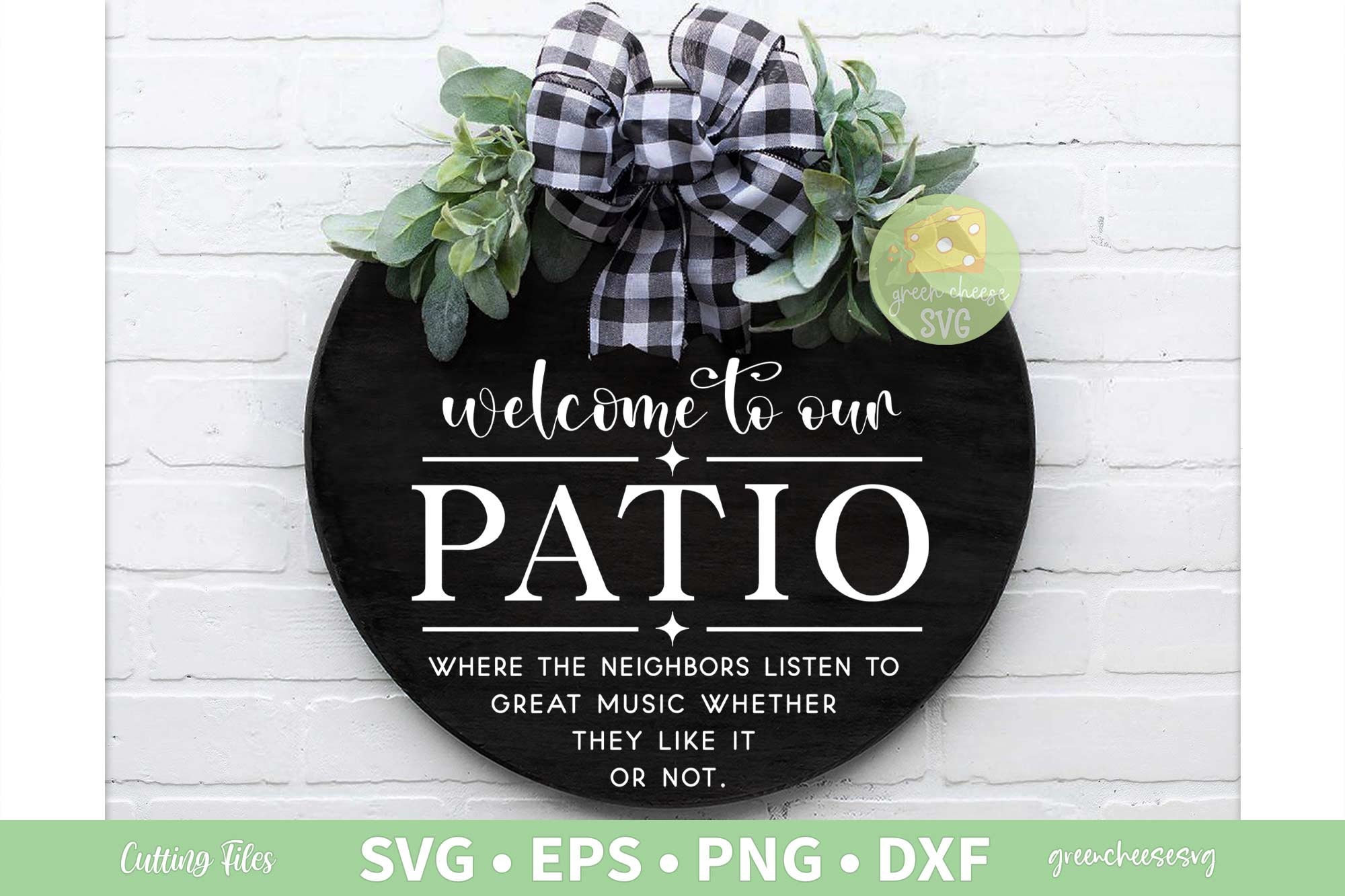 Welcome to the Patio Svg, Porch Sign Svg, Door Sign Svg, Welcome Porch ...