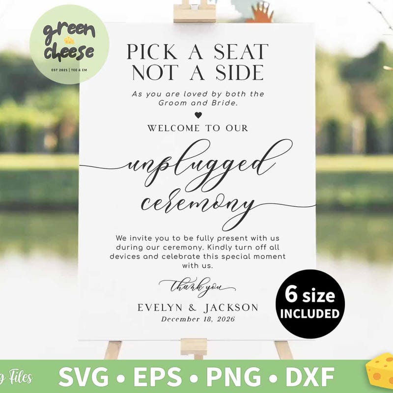 Pick a Seat Not a Side Sign - Etsy