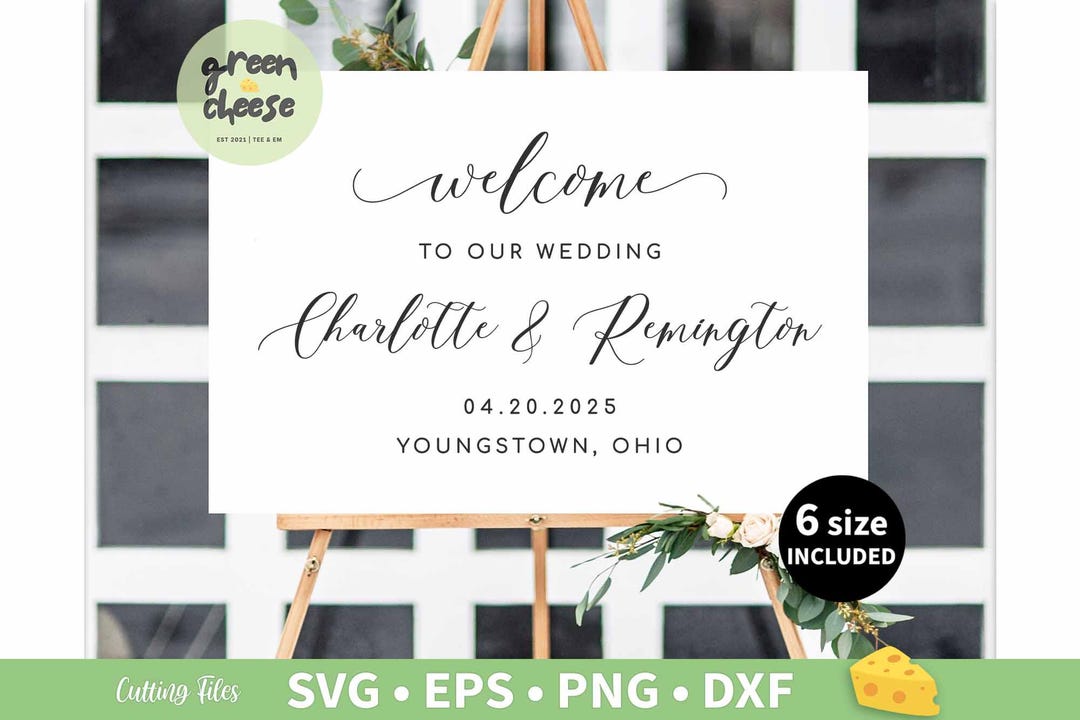 Modern Welcome to Our Wedding Template, Editable Wedding Celebration ...