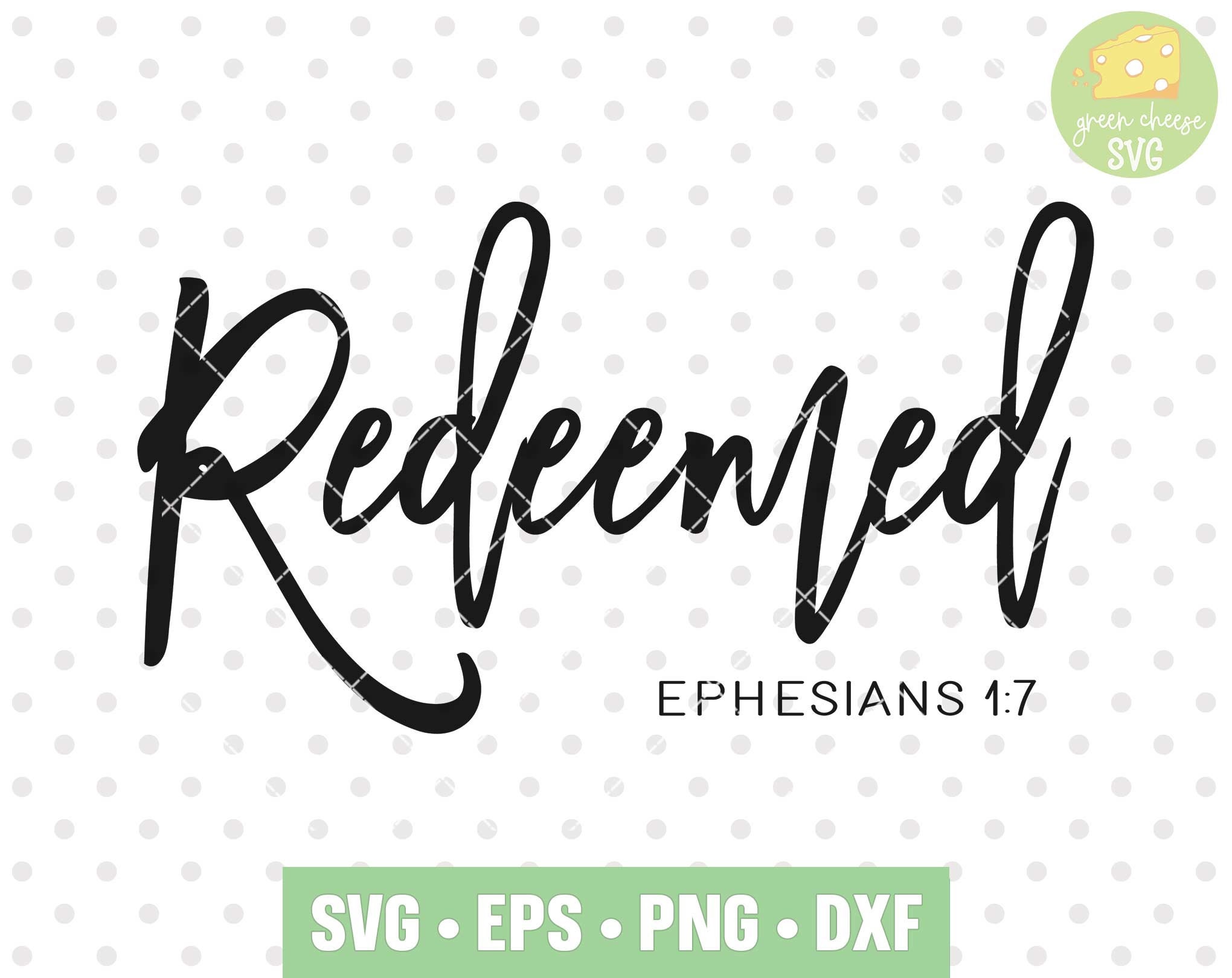 Redeemed svg Christian svg Christian Quote svg Faith svg | Etsy