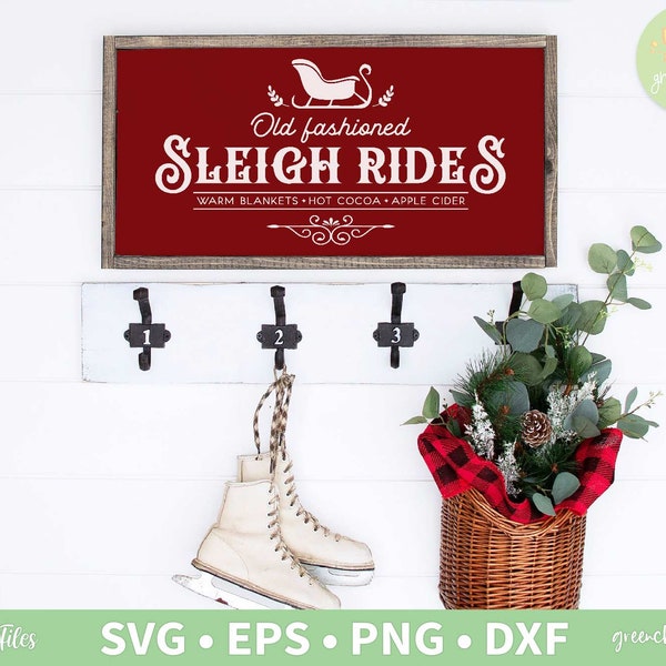 Sleigh Ride Svg - Etsy