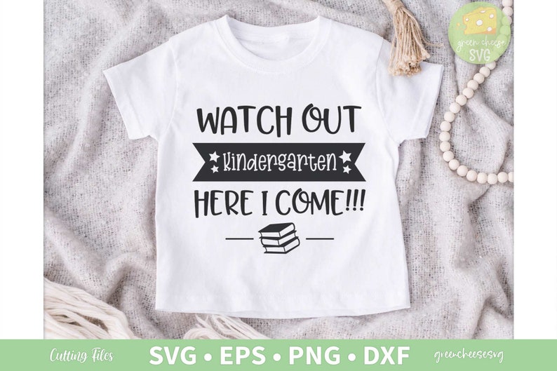 Watch Out Kindergarten Here I Come Svg First Day of School | Etsy