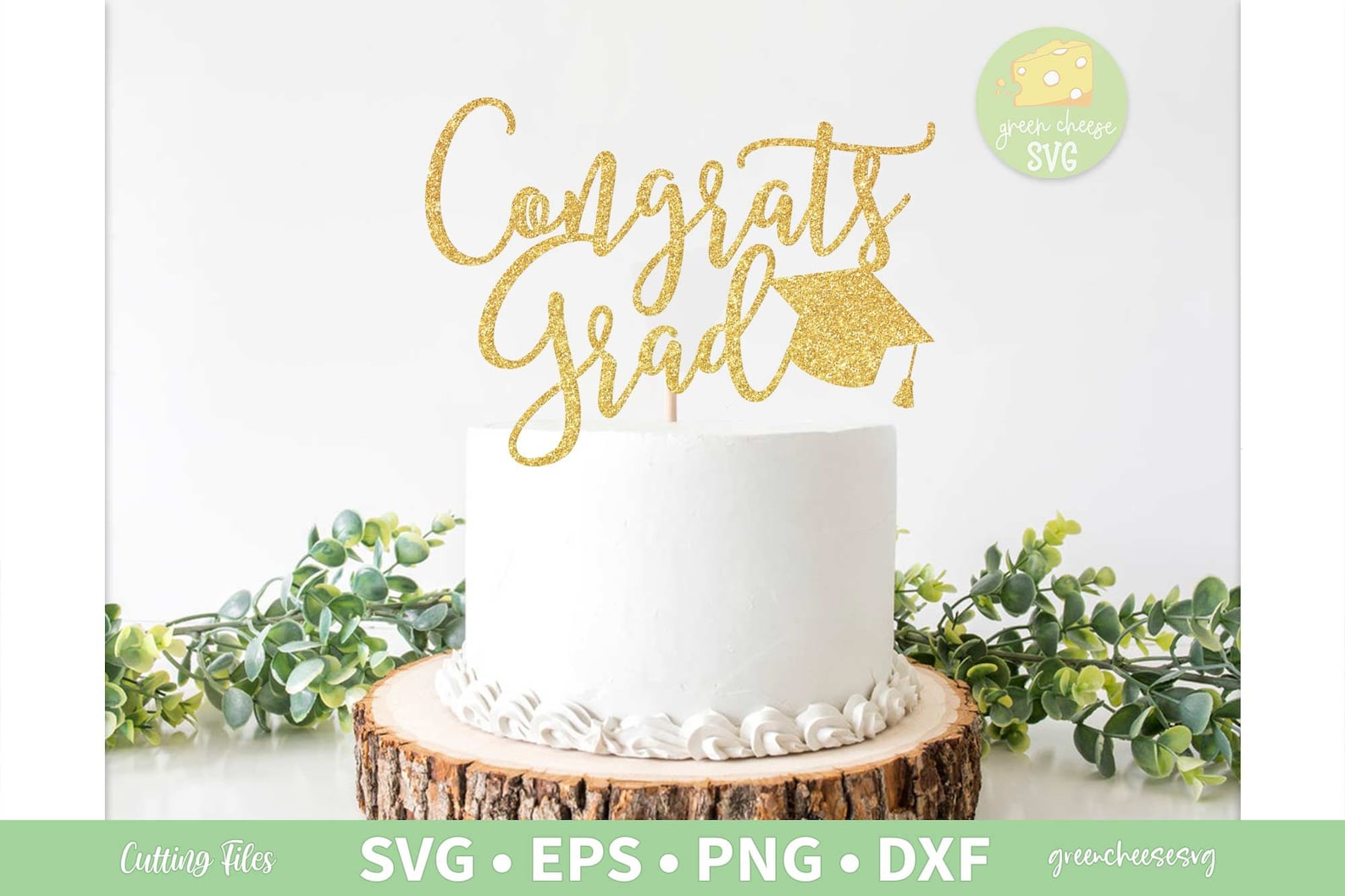 Congrats Grad Svg Graduation Cake Topper Svg Graduation - Etsy