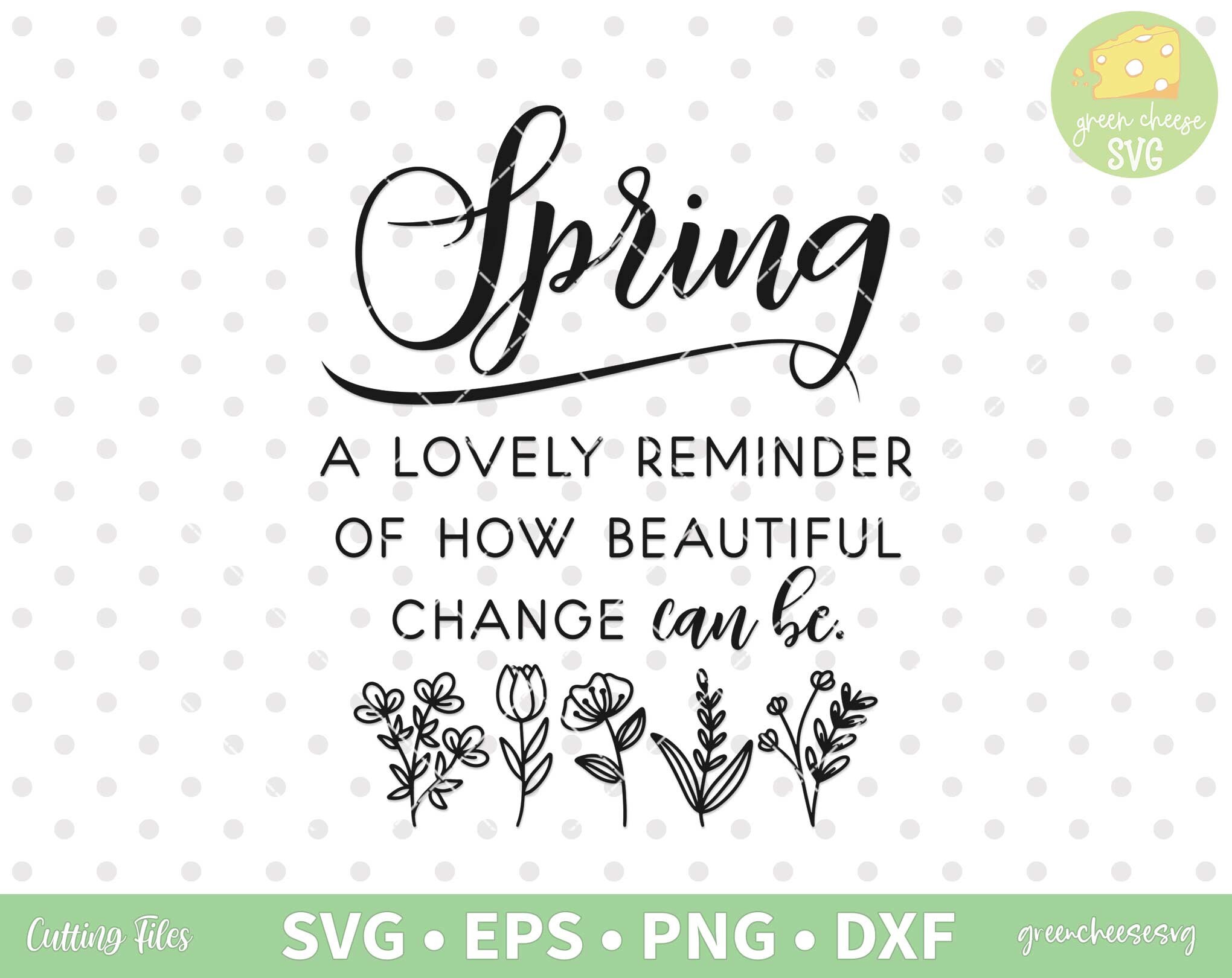 Spring Svg Flower Svg Spring Quote Svg Farmhouse Svg - Etsy Canada