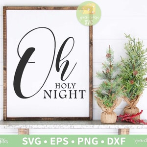 O Holy Night Svg, Holy Svg, Christmas Svg, Winter Svg, Nativity Scene ...