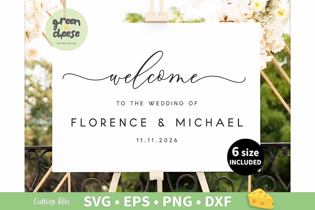 Elegant Wedding Sign Template, Welcome to Our Wedding Template ...