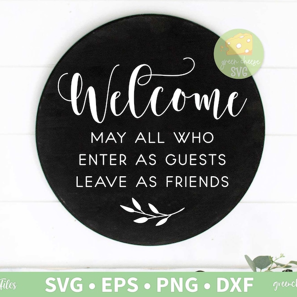 Enter as Guests Leave Friends Sign - Etsy