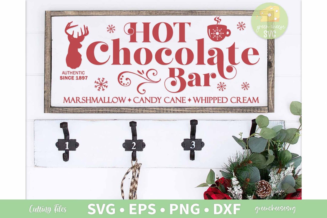 Hot Chocolate Bar Svg, Hot Chocolate Christmas Svg, Winter Svg, Warm up ...