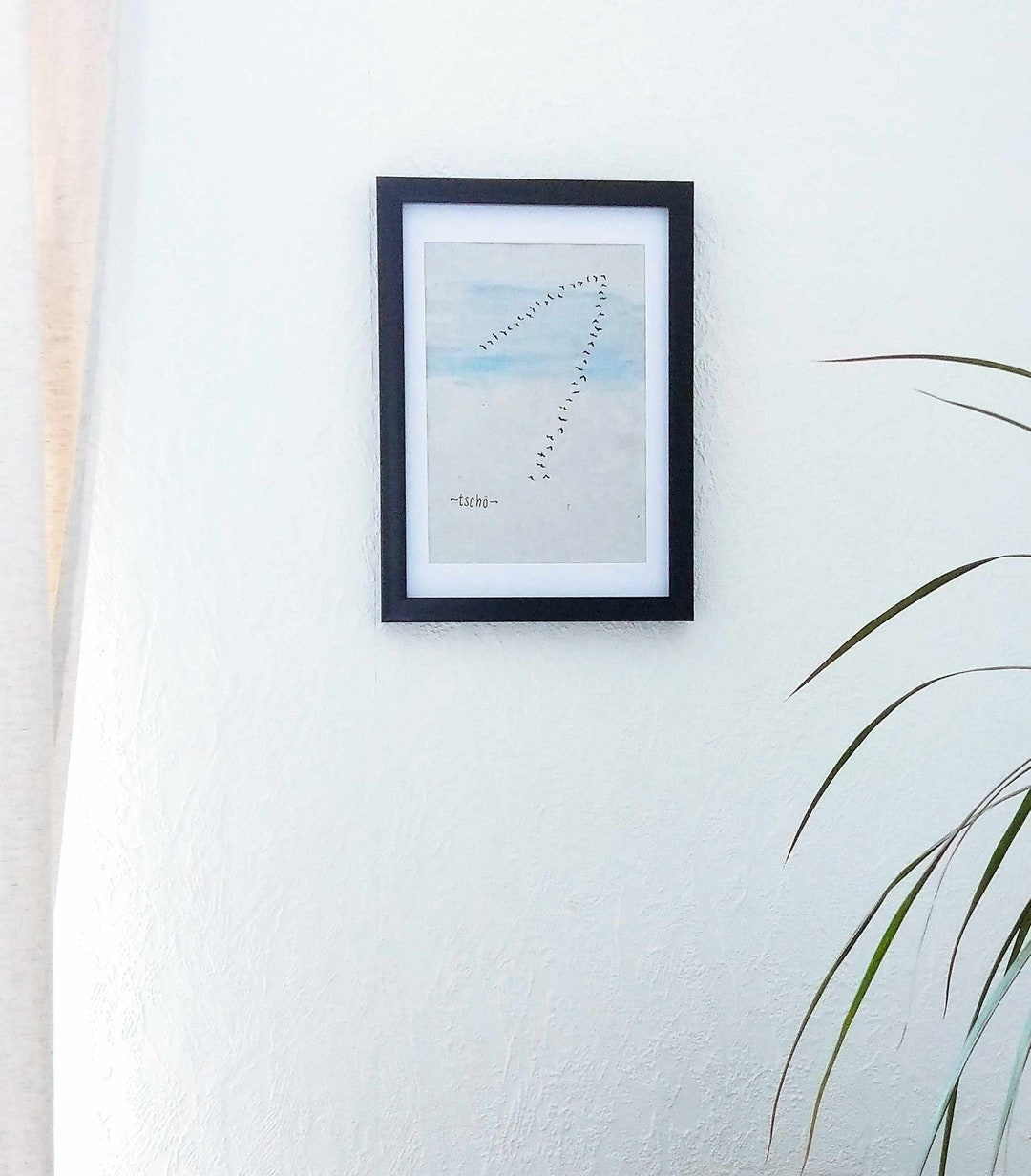 A4 Illustration bye Digitized Watercolor Drawing Art Print Recycled ...