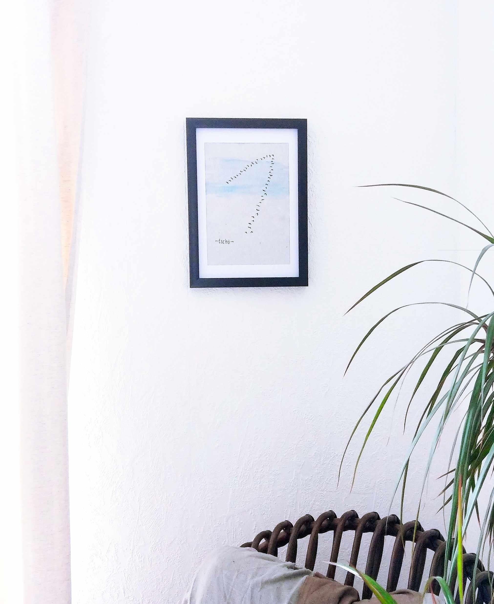 A4 Illustration bye Digitized Watercolor Drawing Art Print Recycled ...